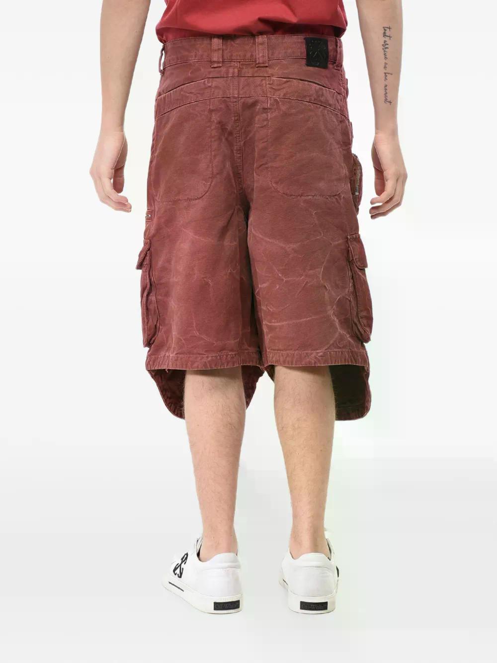 OFF-WHITE Off-White Garment-Dyed Cargo Shorts