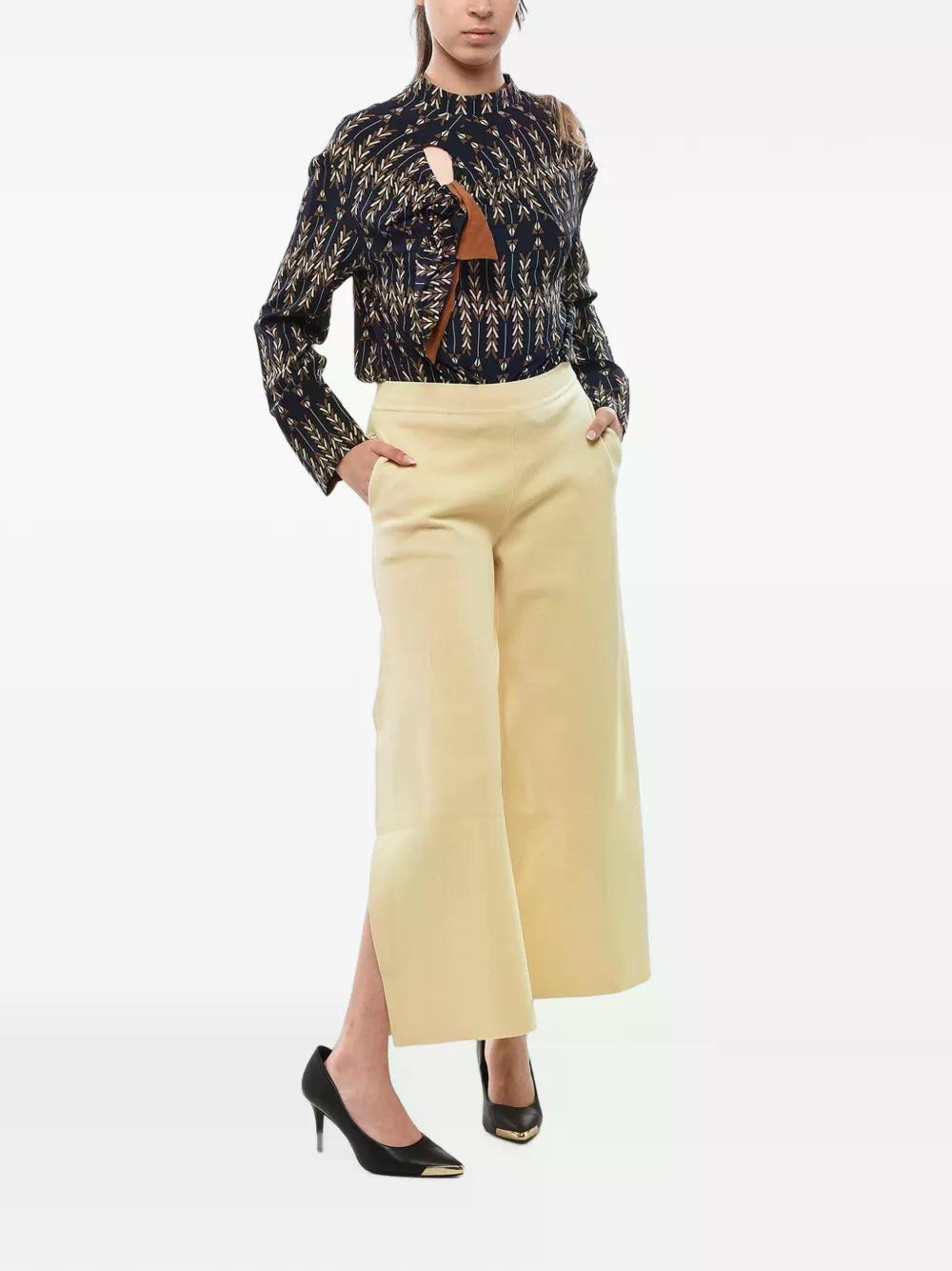 STELLA MCCARTNEY Stella McCartney High-Waisted Side-Slit Palazzo Pants