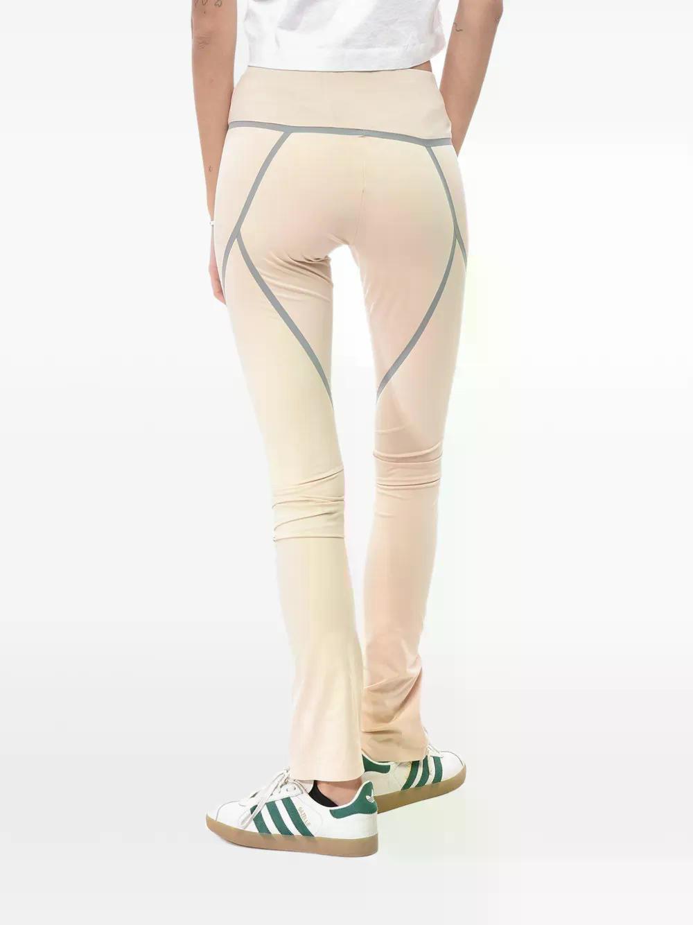 OFF-WHITE reflective ankle-zip leggings