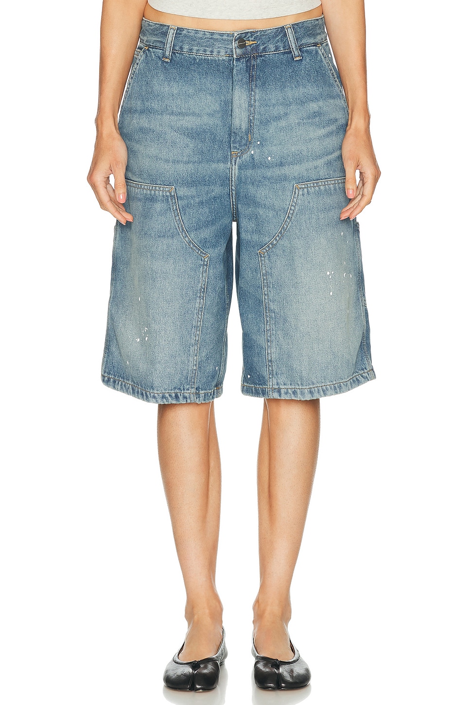 SANDRO Short-Sleeve Polo Shirt with Embroidery