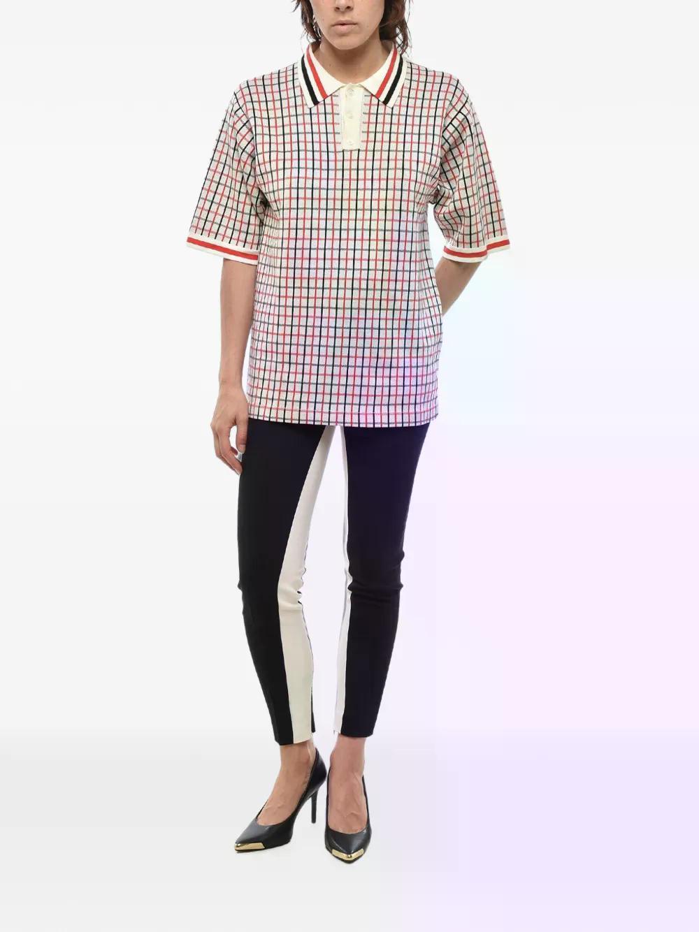 STELLA MCCARTNEY Stella McCartney Checked Cotton Polo Shirt