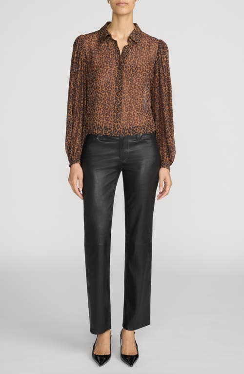 FRAME FRAME Leather Cigarette Straight Leg Pants