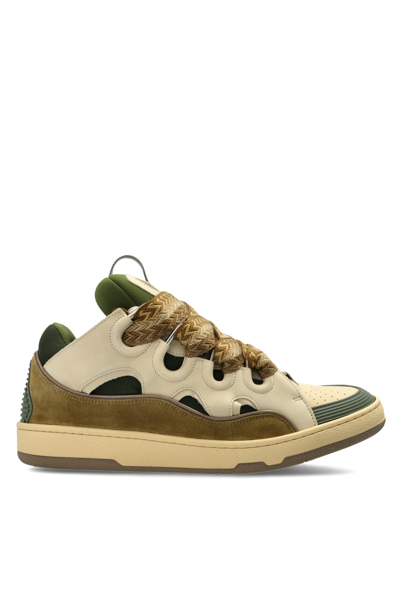 LANVIN Lanvin Curb Low Top Sneakers with Braided Laces