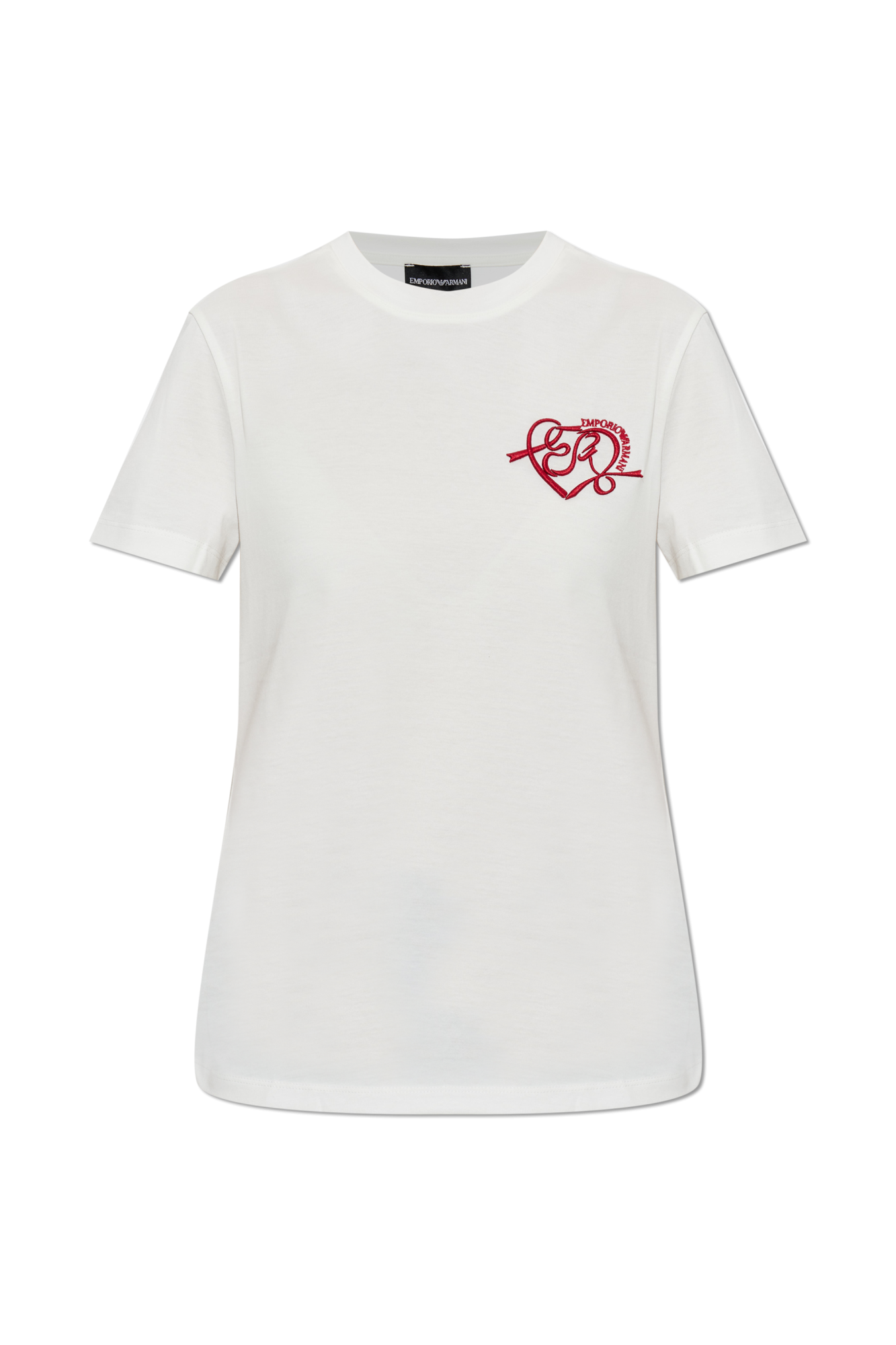 EMPORIO ARMANI Emporio Armani Embroidered Heart T-Shirt