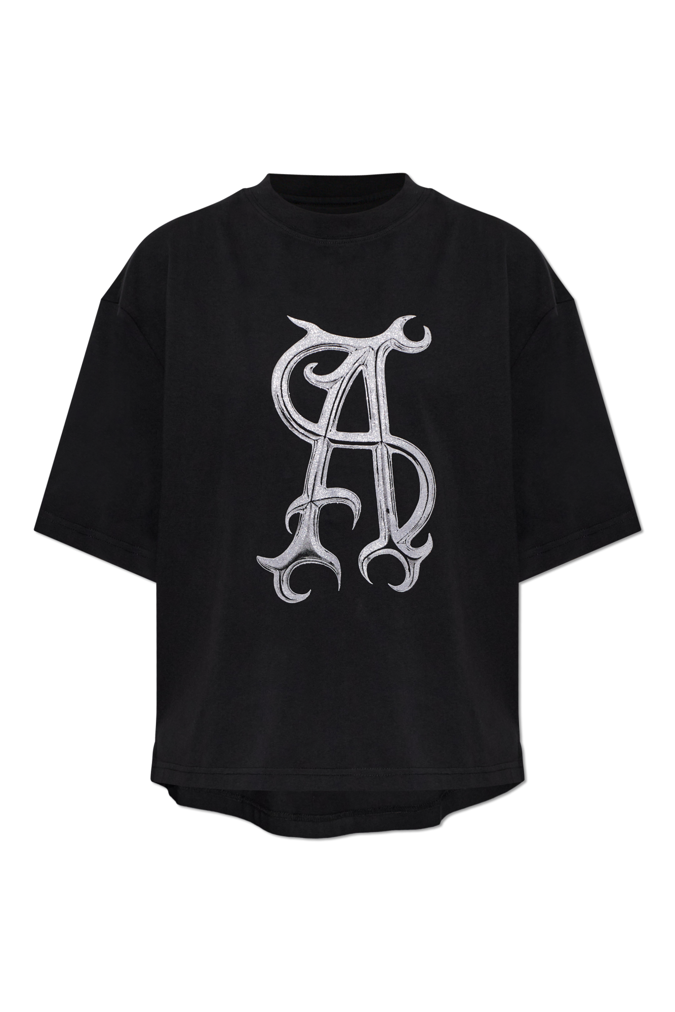 ALLSAINTS AllSaints 'Reflex Amelie' T-Shirt with Metallic 'A' Print