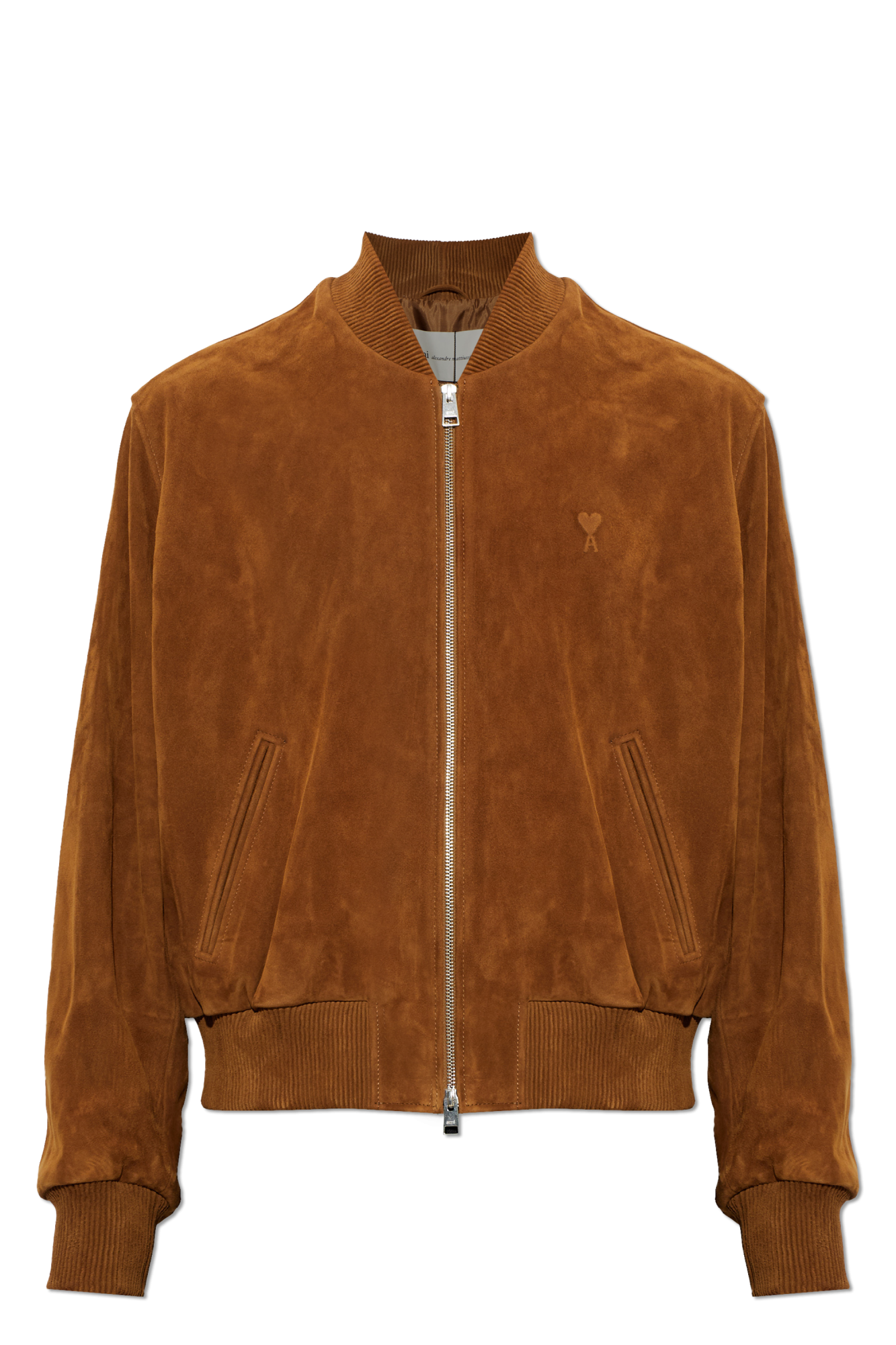 AMI Ami Alexandre Mattiussi Suede Bomber Jacket