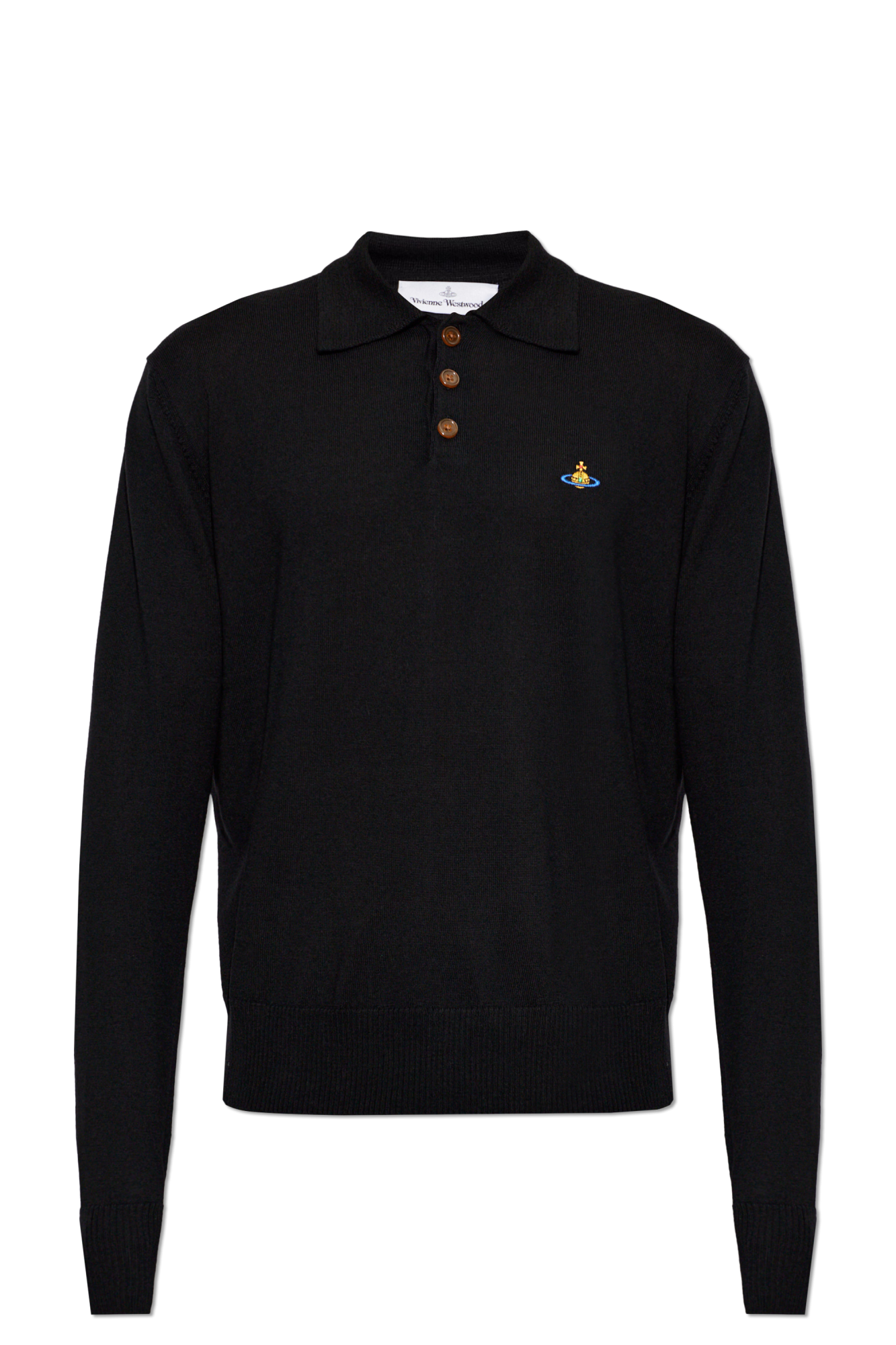 VIVIENNE WESTWOOD wool polo ‘mark’