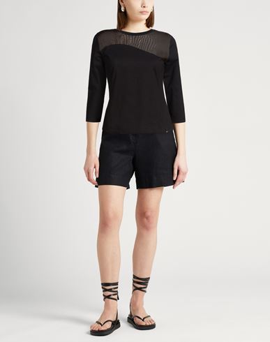 HERNO HERNO Cotton Jersey Mesh Crewneck T-Shirt