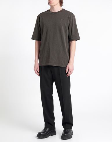 AMI man t-shirt charcoal size xl cotton