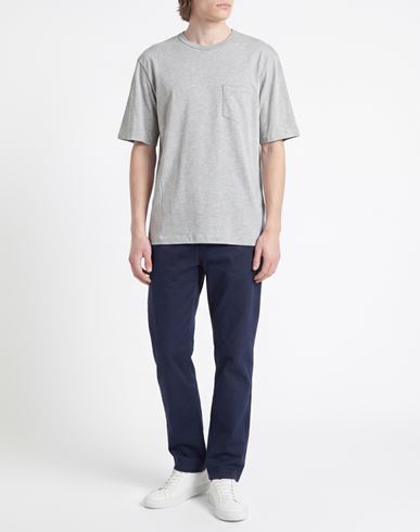 OFFICINE GÉNÉRALE man t-shirt grey size m cotton, modal