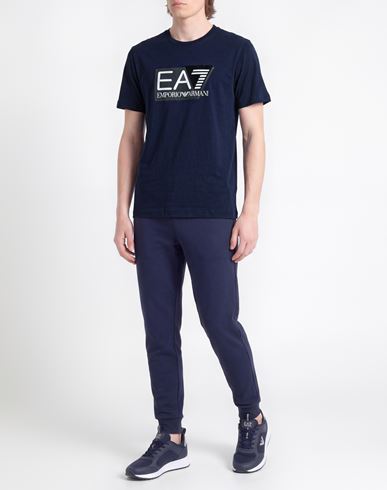 EA7 man t-shirt white size xl cotton