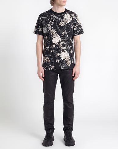 VERSACE man t-shirt black size xl cotton
