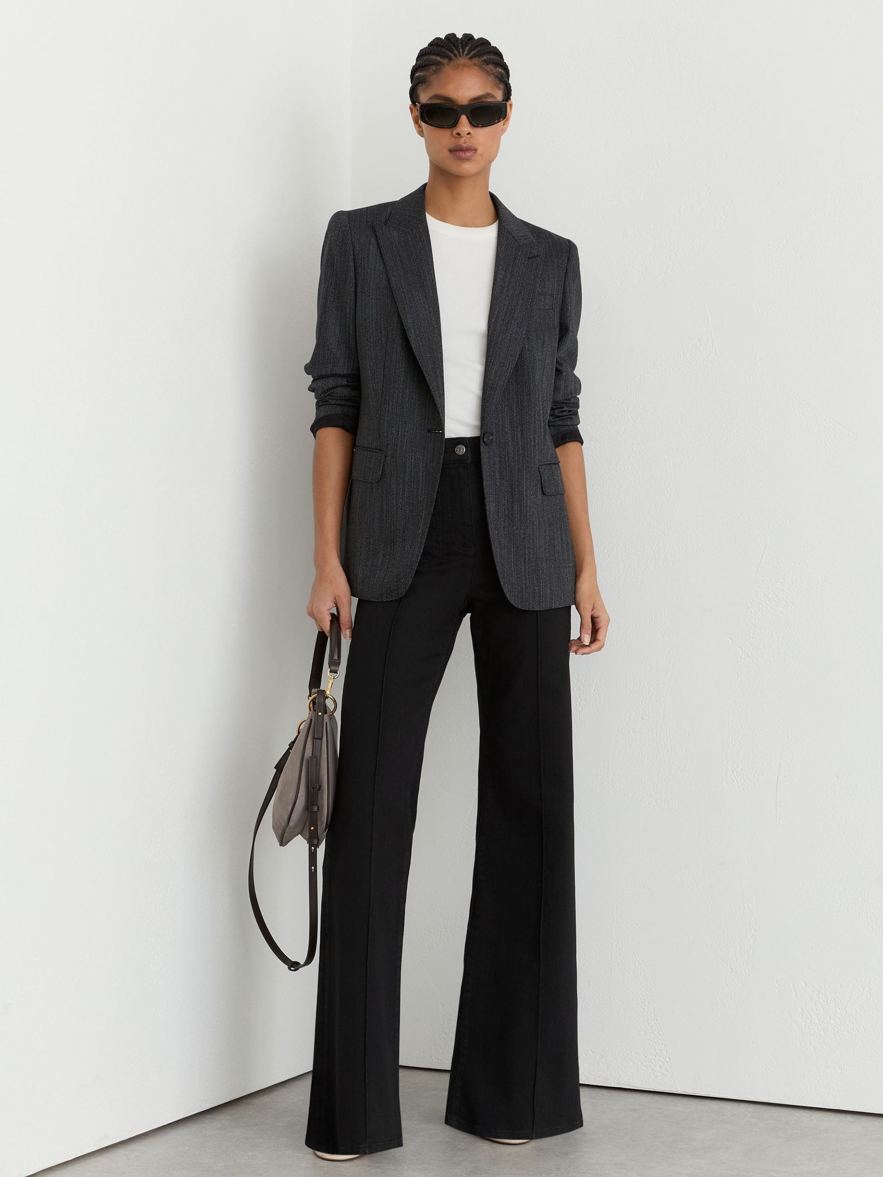 REISS Reiss Sakura Patch Pocket Flared Jeans