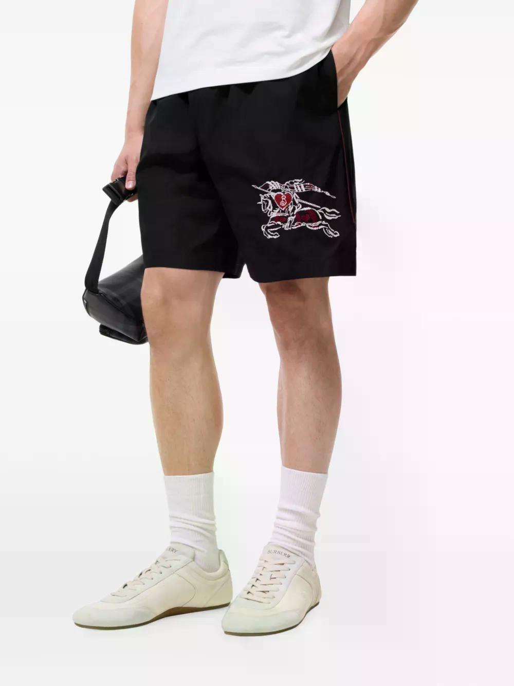 BURBERRY Burberry Knight Heart Cotton Poplin Shorts