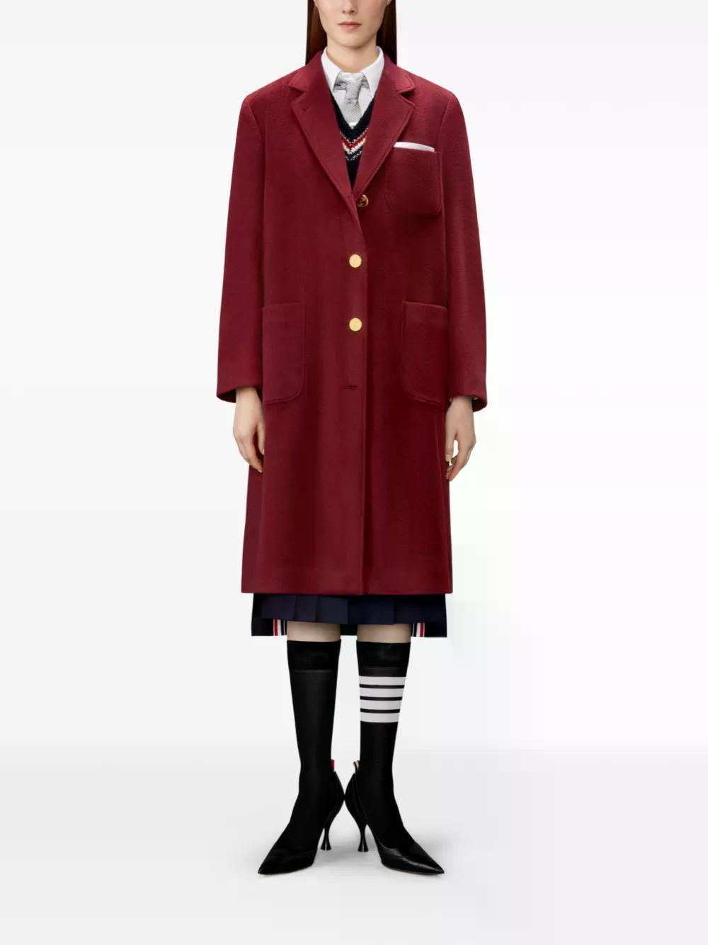 THOM BROWNE Thom Browne Bell-Sleeve Cashmere Coat