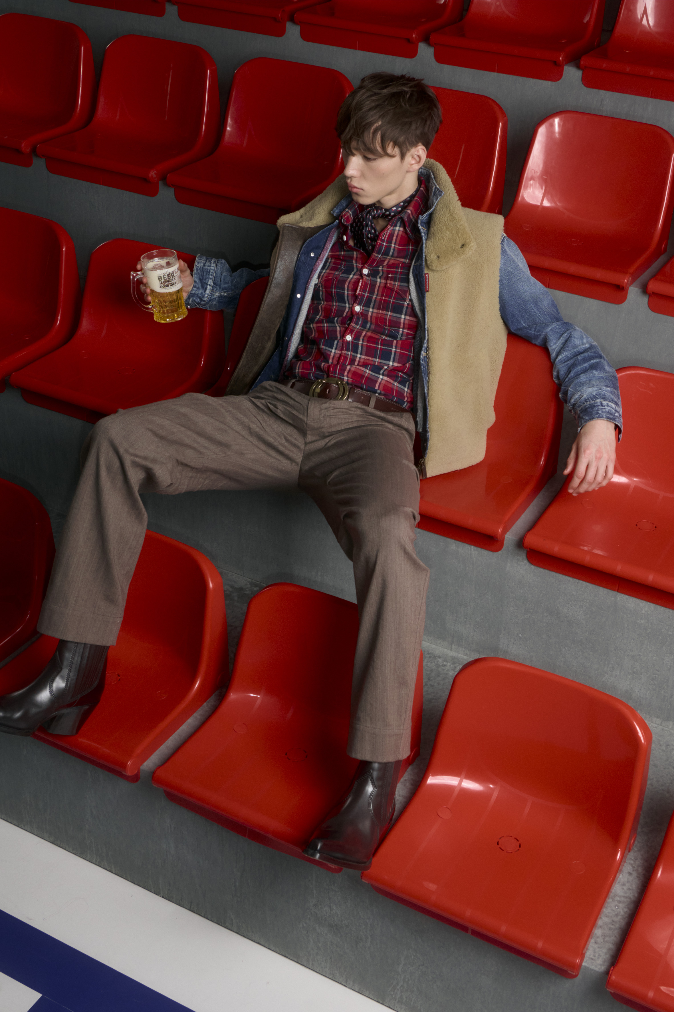 DSQUARED2 D2 Shearling Gilet