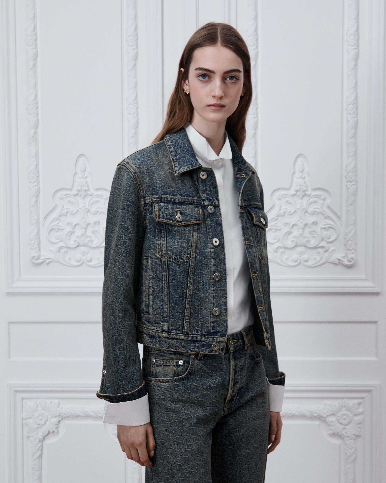 DIOR Dior Oblique Motif Denim Jacket