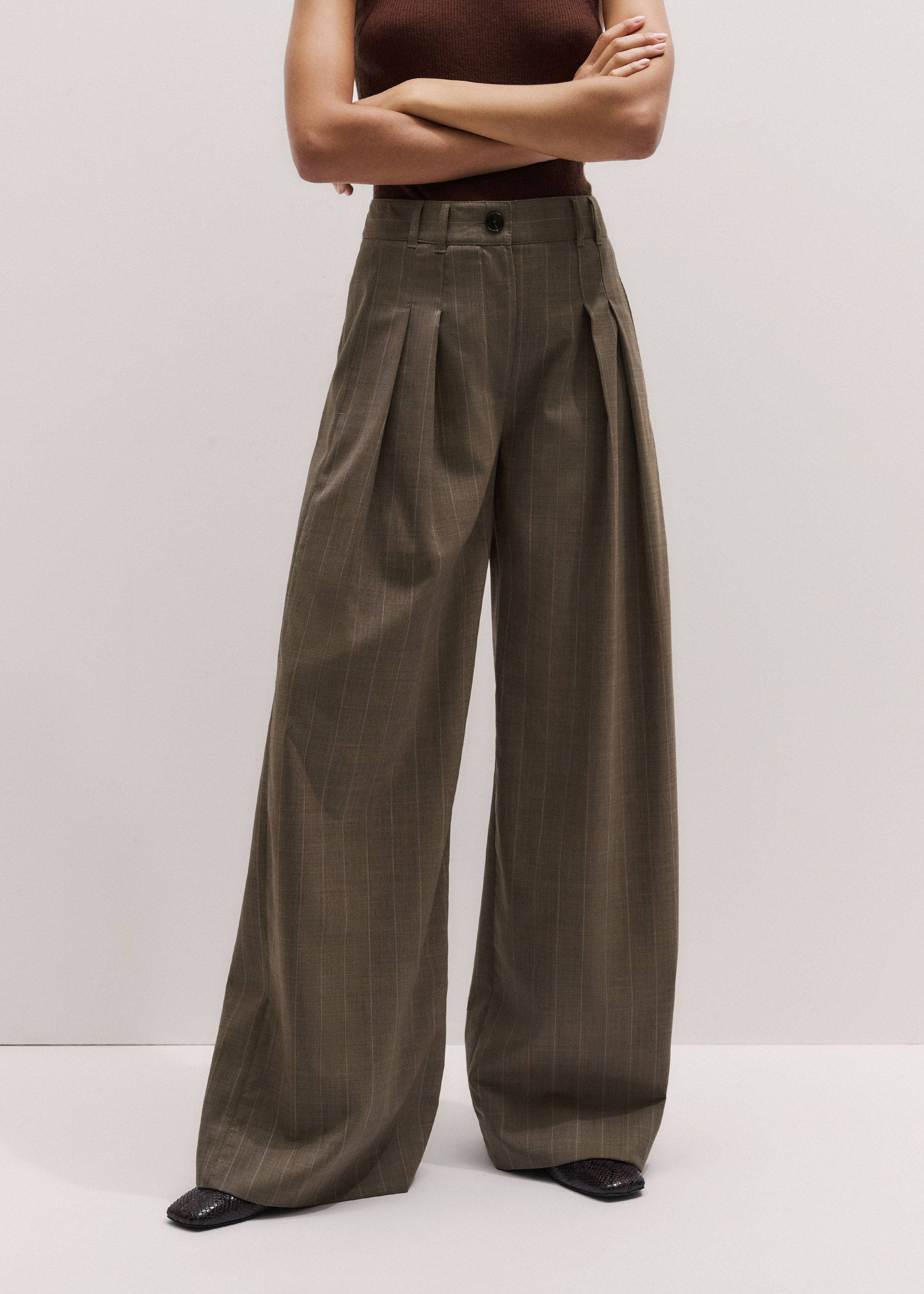 ME+EM ME+EM Icon Pleated Wide-Leg Trousers