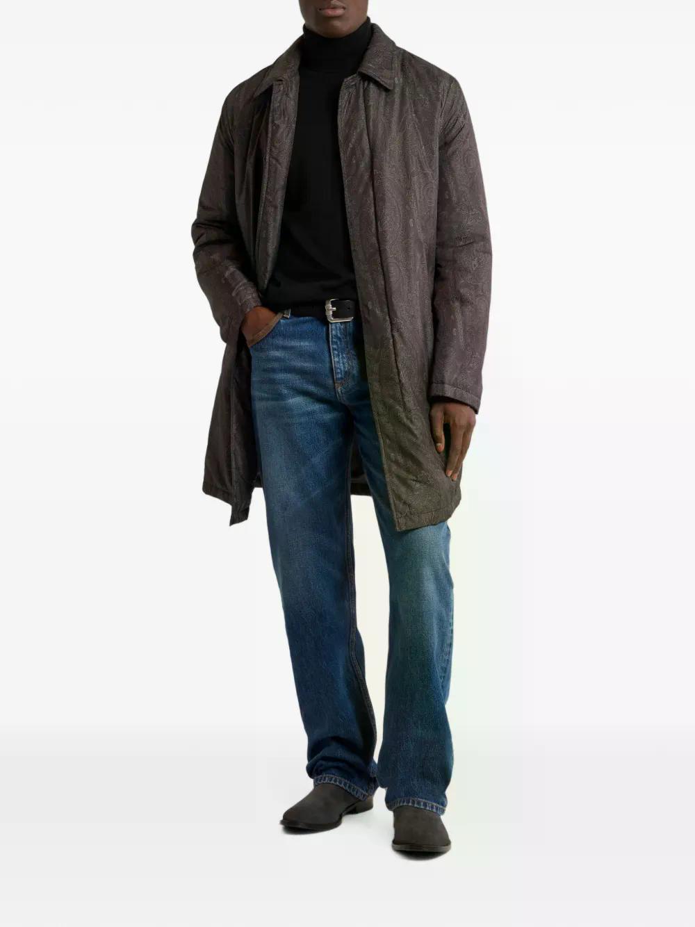 ETRO ETRO Padded Raincoat with Arnica Motif