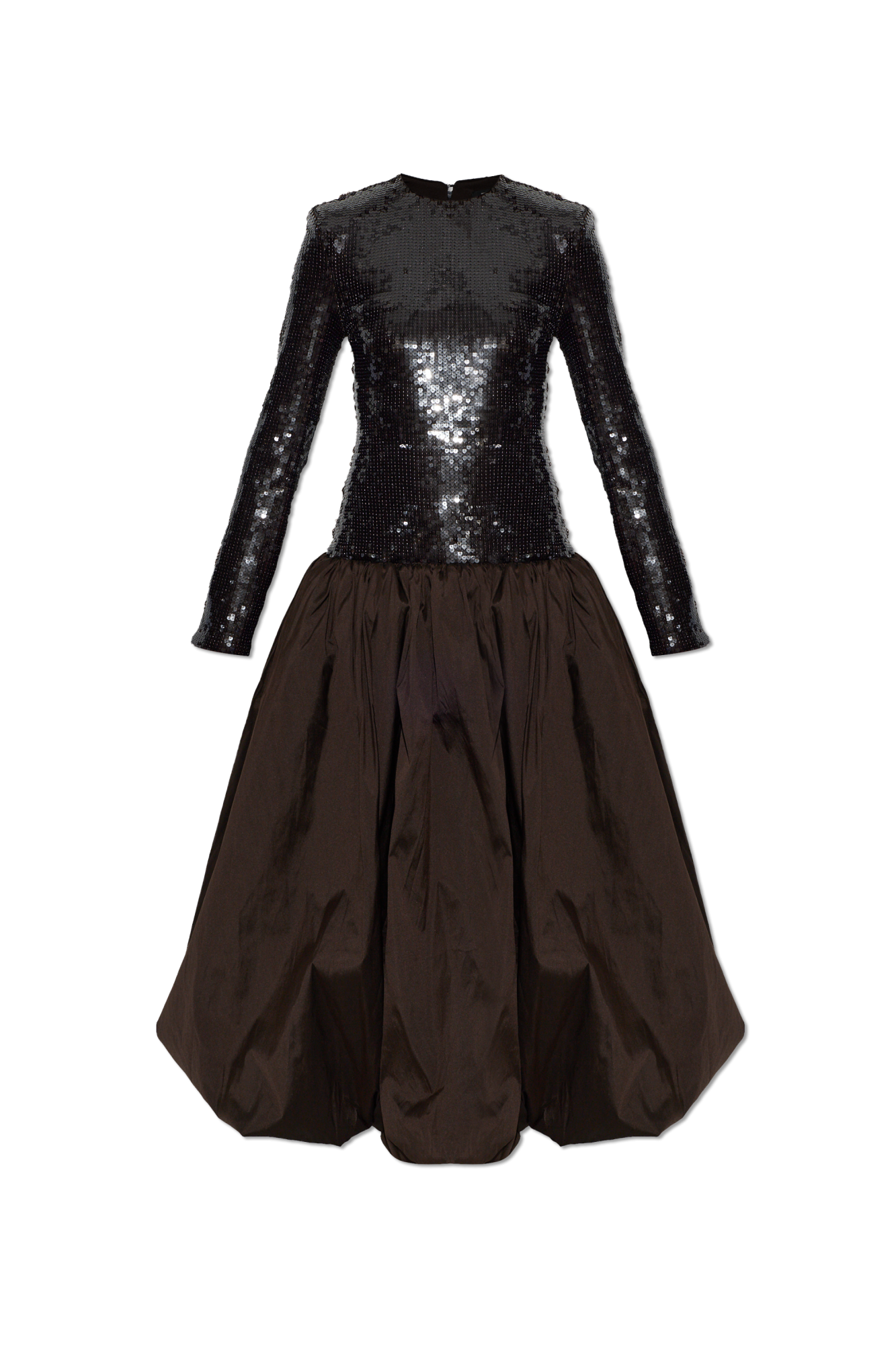 ROTATE BY BIRGER CHRISTENSEN ROTATE Long Sleeve Sequin Embellished Maxi Dress