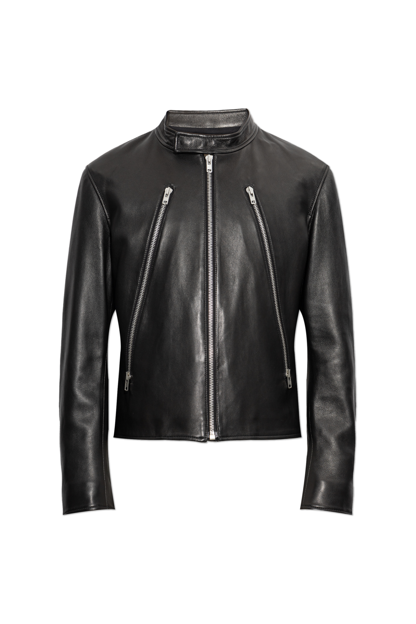 MAISON MARGIELA Maison Margiela Leather Zip-Up Jacket