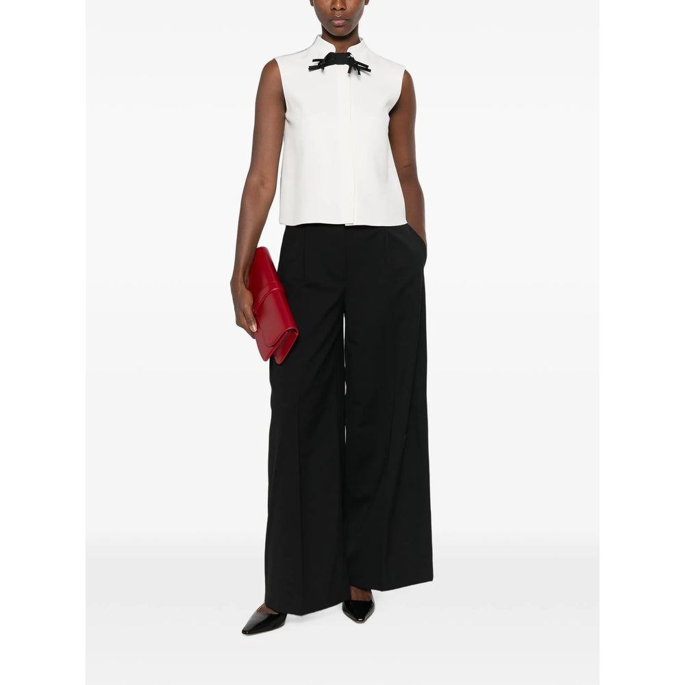 GIORGIO ARMANI GIORGIO ARMANI Sleeveless Top with Bow Detail
