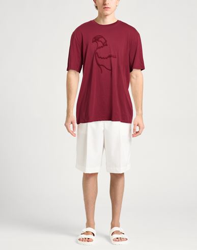 ARMANI EXCHANGE man t-shirt burgundy size s cotton