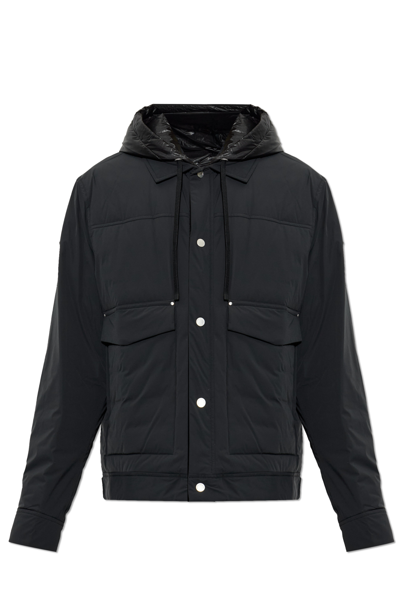 MOOSE KNUCKLES Moose Knuckles Hooded Down Puffer Jacket with Metal Trims