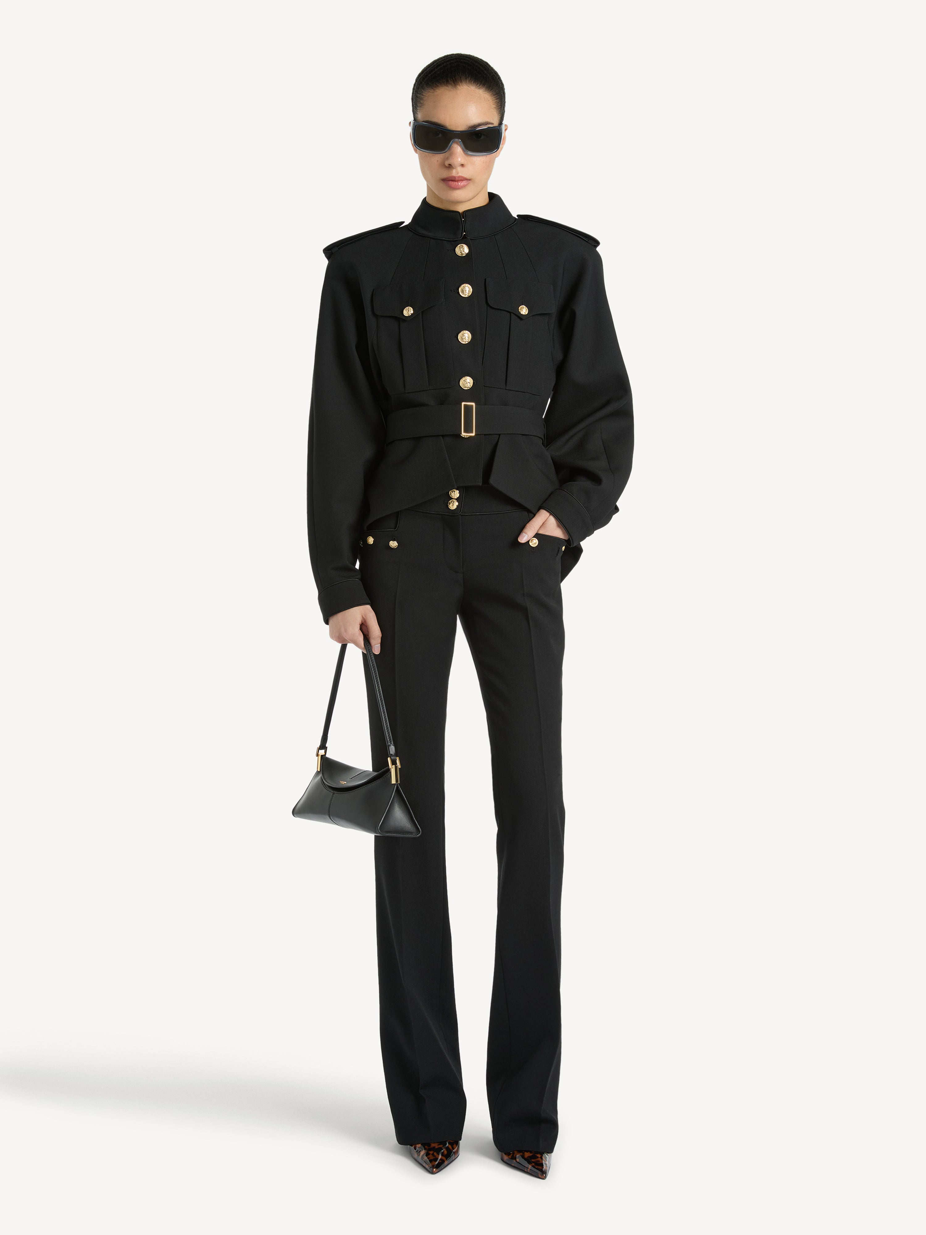 BALMAIN Balmain Wool Gabardine Signature Jacket