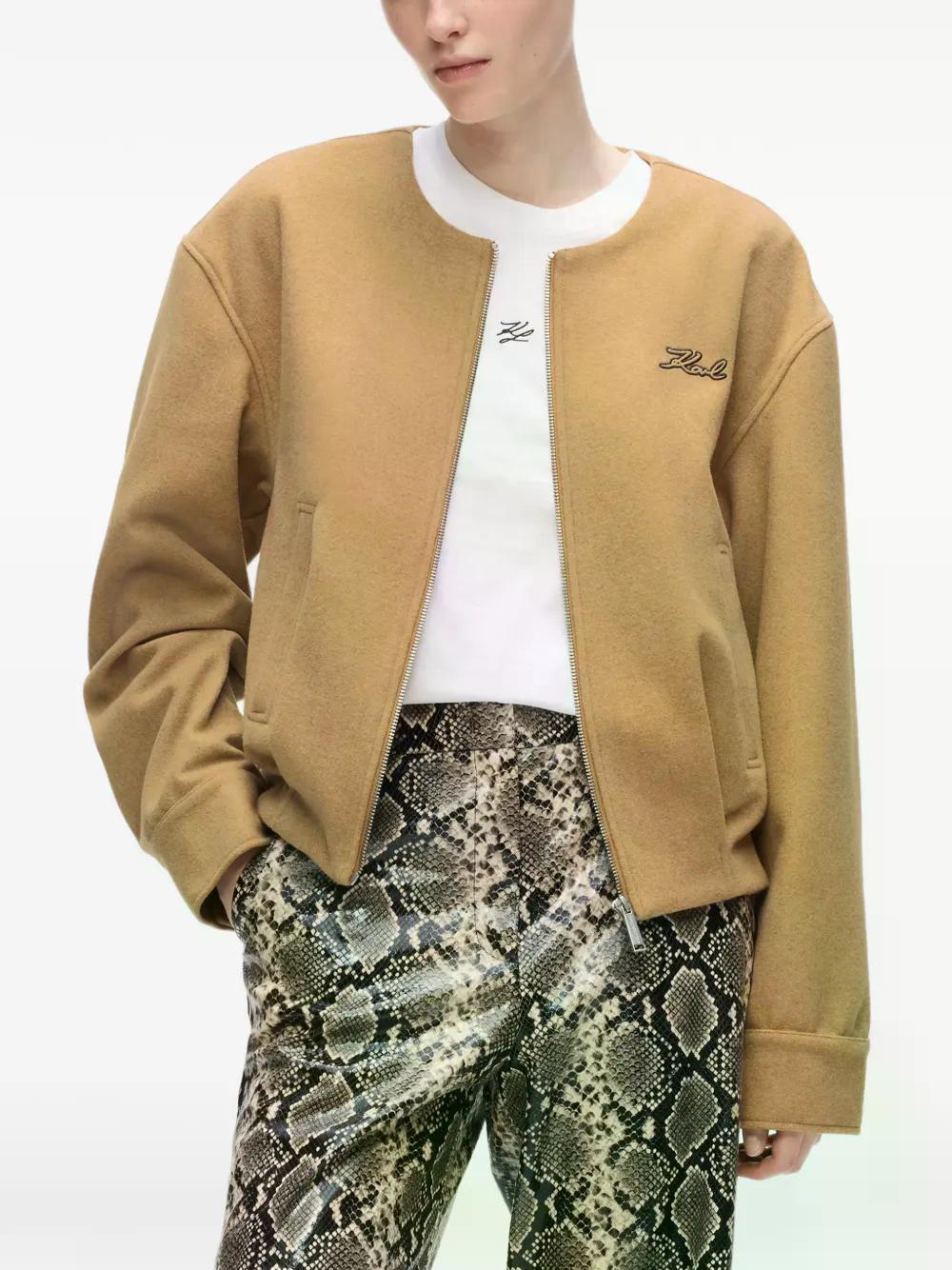 KARL LAGERFELD Karl Lagerfeld Après Ski Club Bomber Jacket