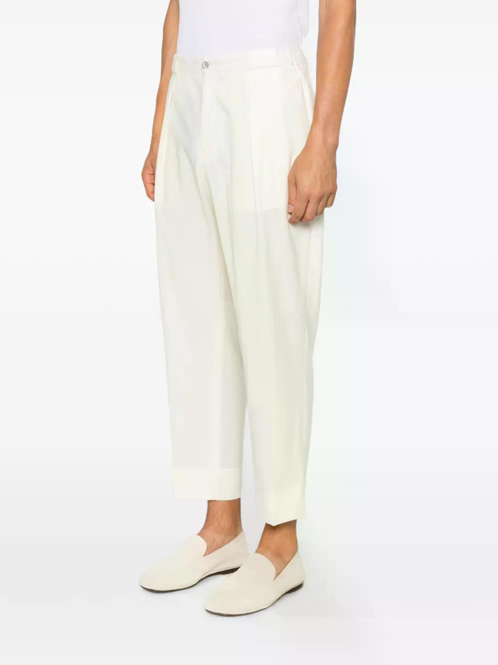 BRIGLIA 1949 Briglia 1949 Pleated Detail Cropped Trousers