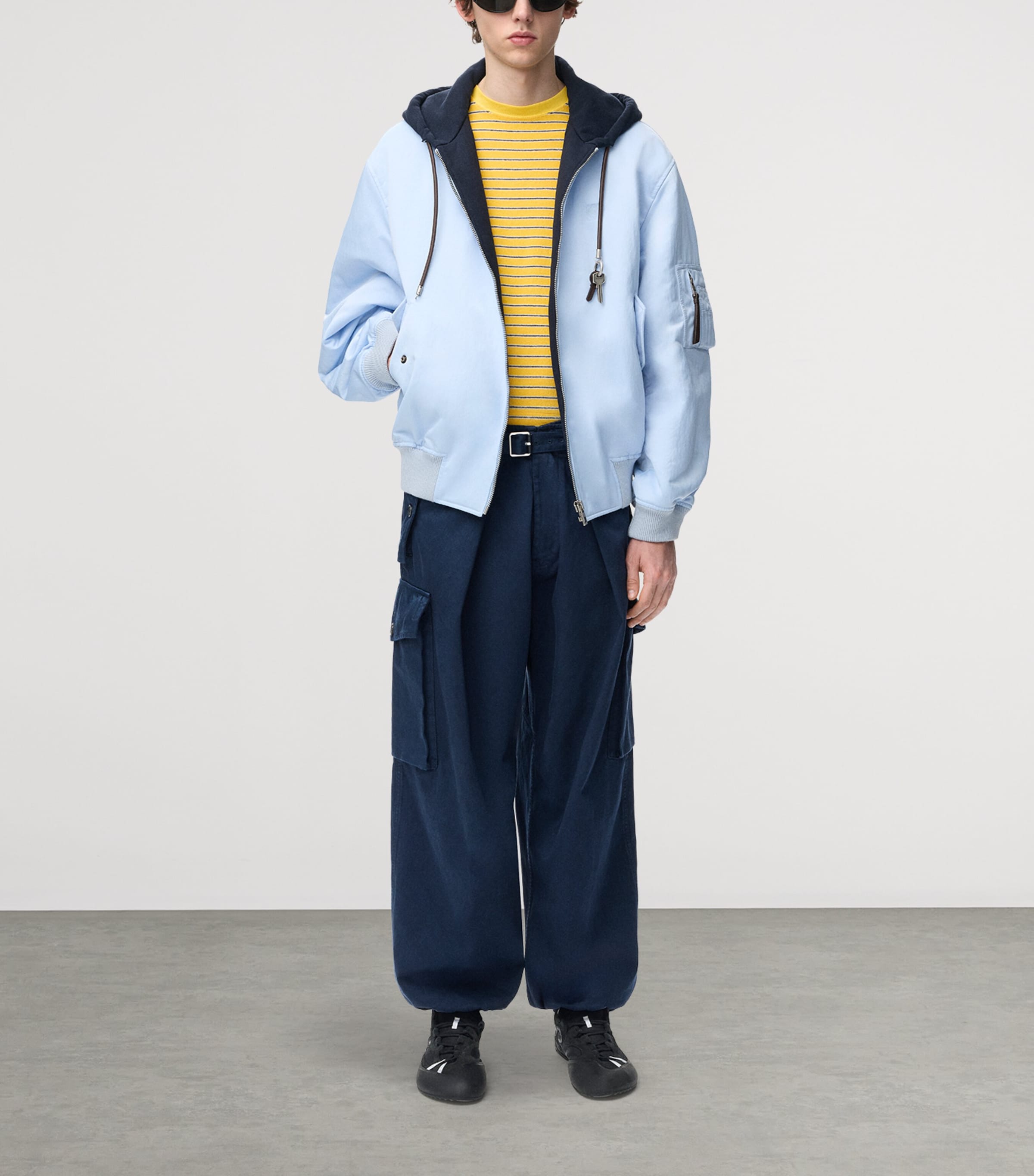 LOEWE Loewe Cotton Pleated Cargo Trousers