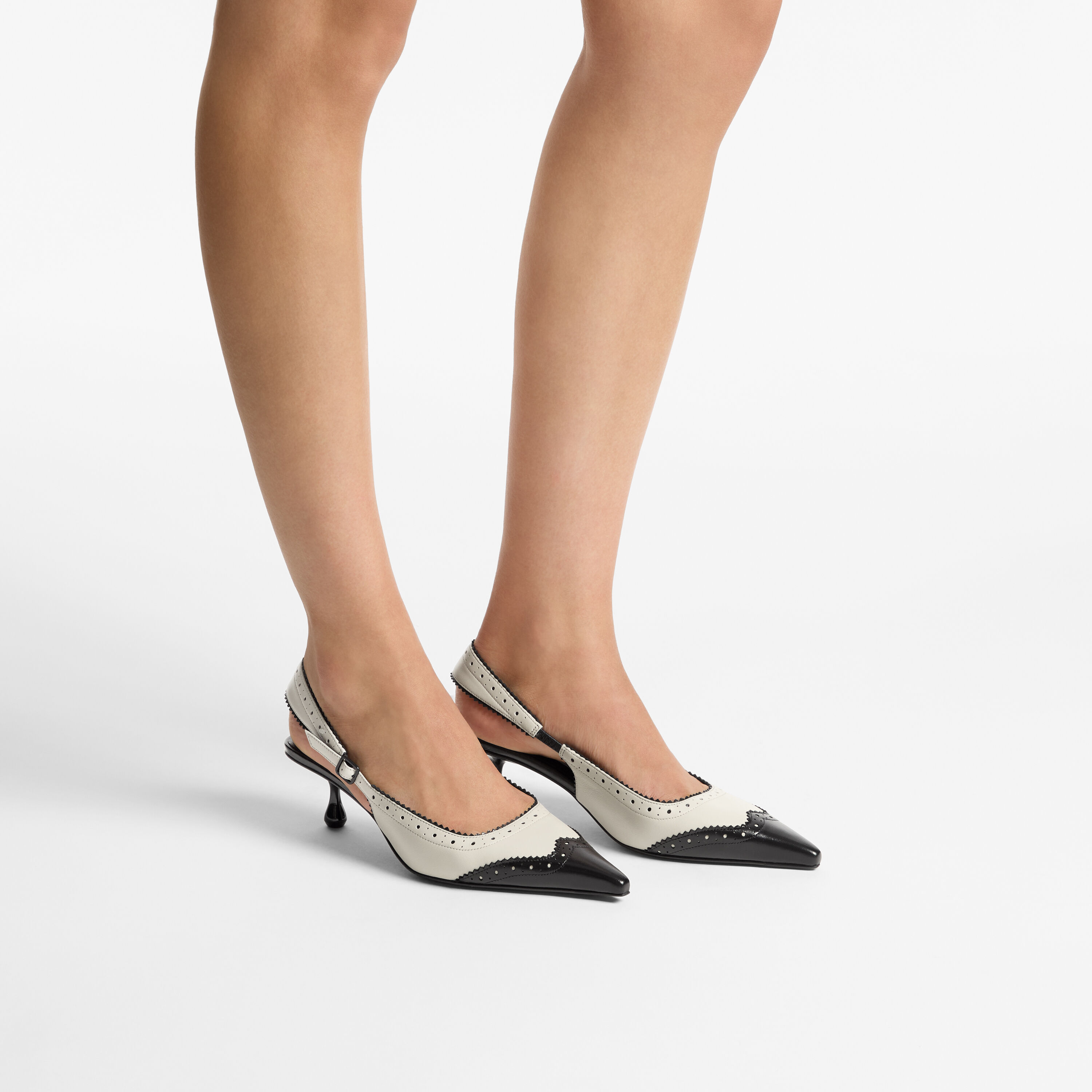 JIMMY CHOO Jimmy Choo Amel 50 Slingbacks with Brogue Detailing