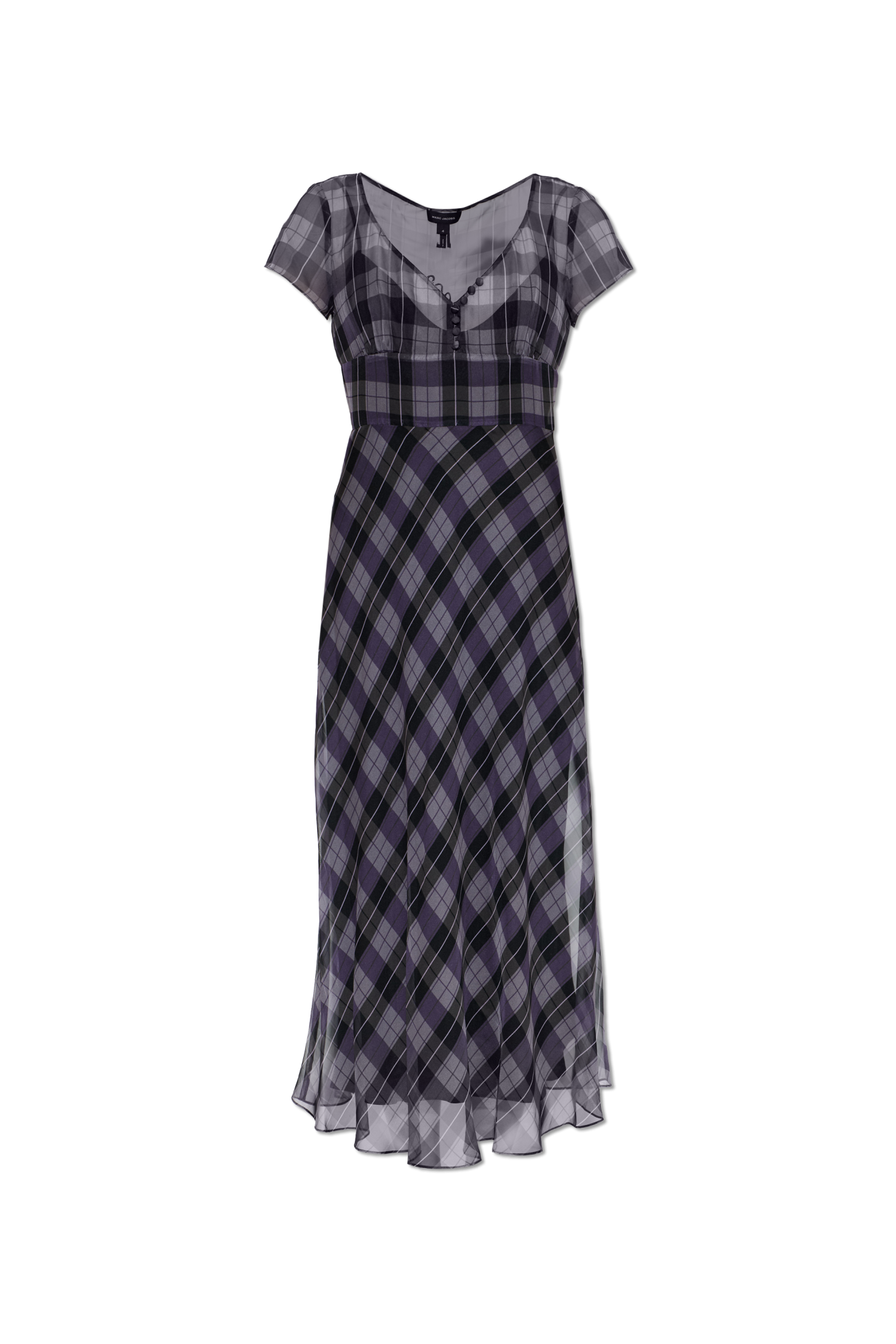 MARC JACOBS Marc Jacobs Long Dress with Checked Pattern
