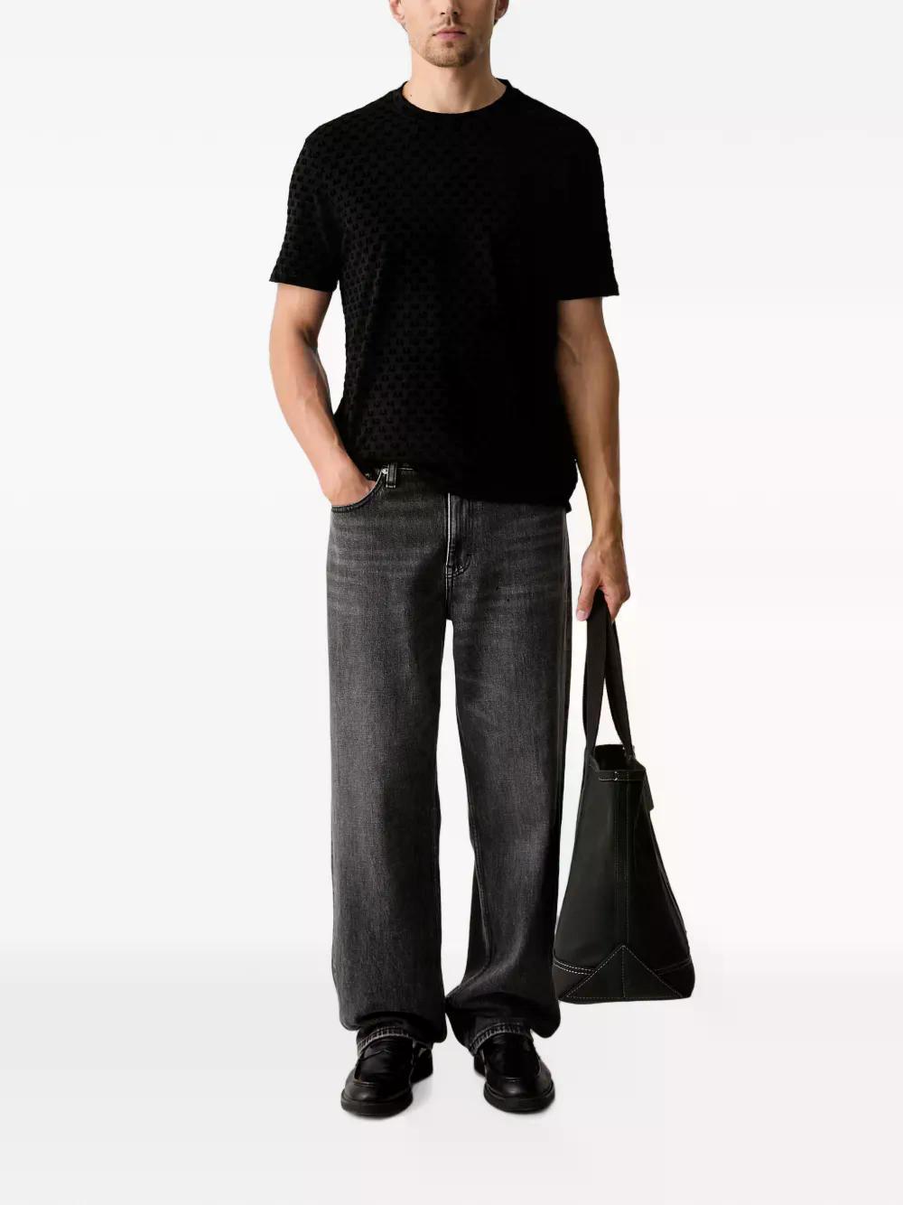 ARMANI EXCHANGE logo-patterned t-shirt