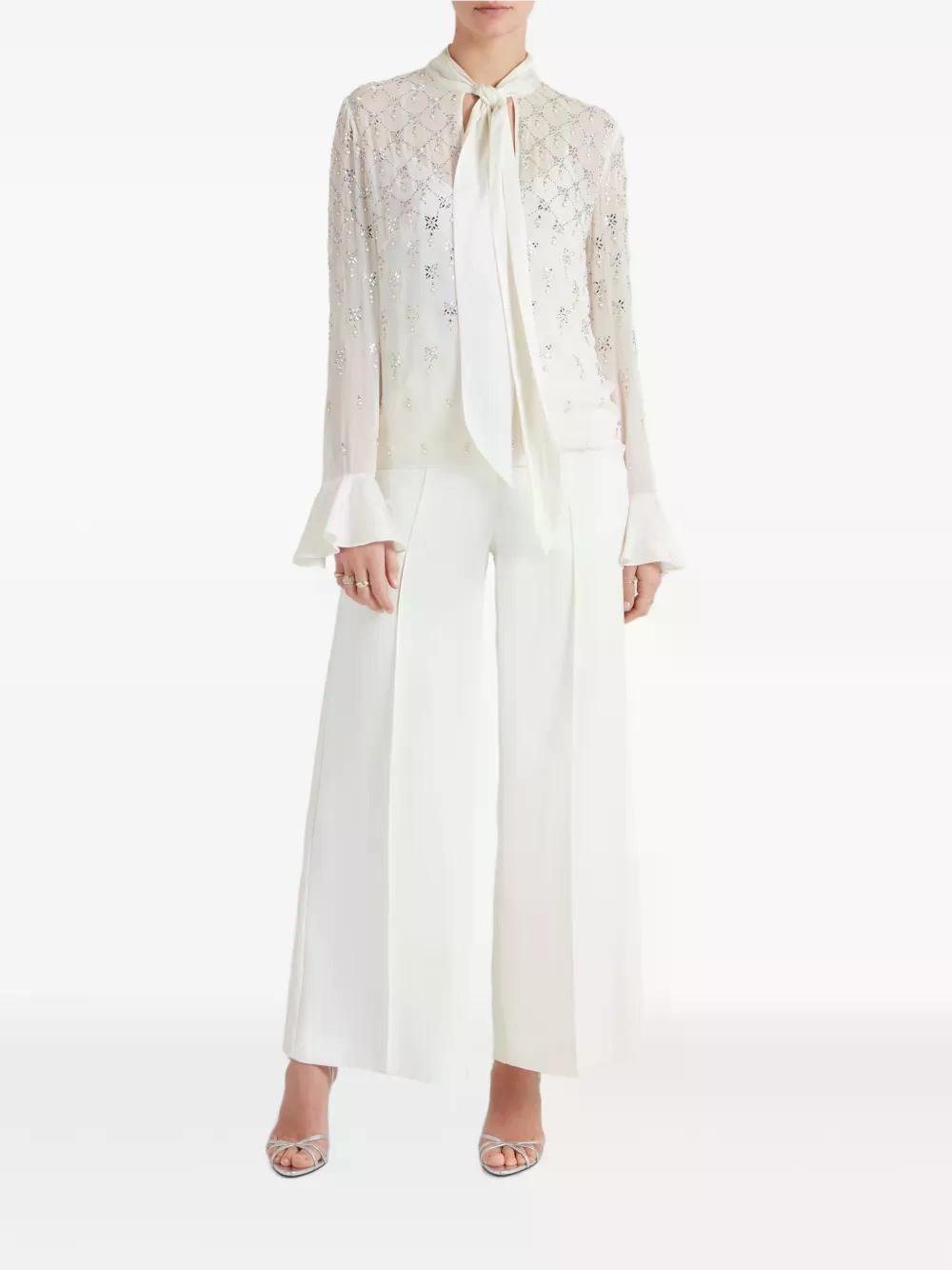 TEMPERLEY LONDON Temperley London Gallantry Crystal Embellished Blouse