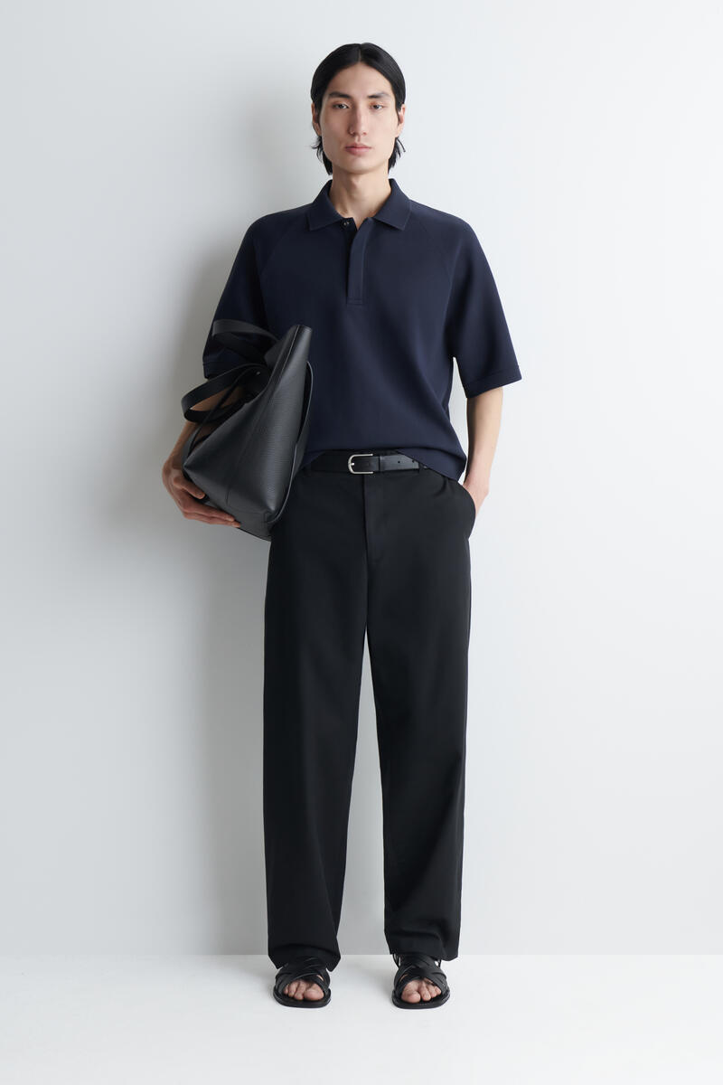 COS scuba-jersey polo shirt