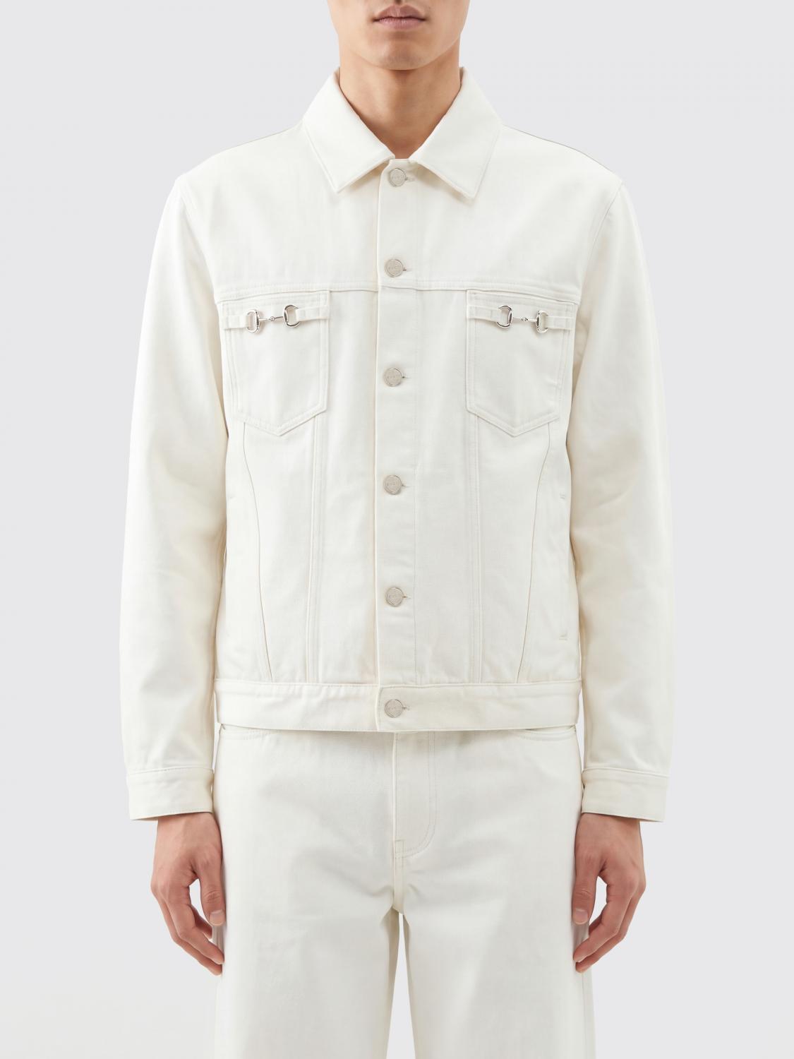 GUCCI GUCCI Cotton Jacket with Horsebit Detail