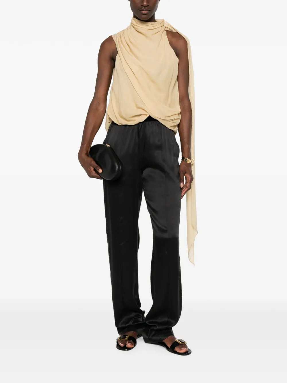 TOM FORD Tom Ford Logo-Stripe Silk Trousers