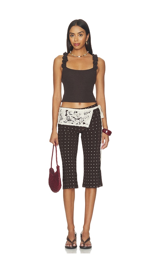HEARTLOOM HEARTLOOM Marone Ribbed Knit Tank Top