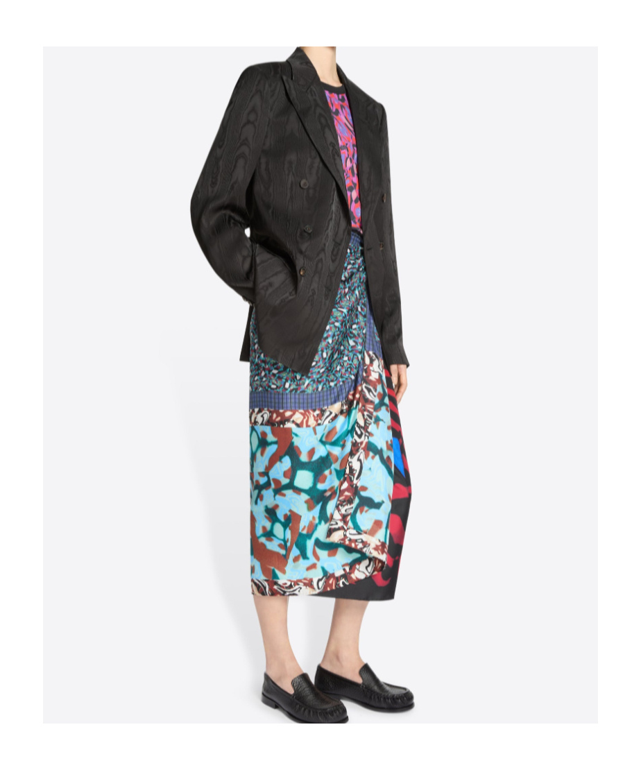 DRIES VAN NOTEN Dries Van Noten Double Breasted Moiré Blazer