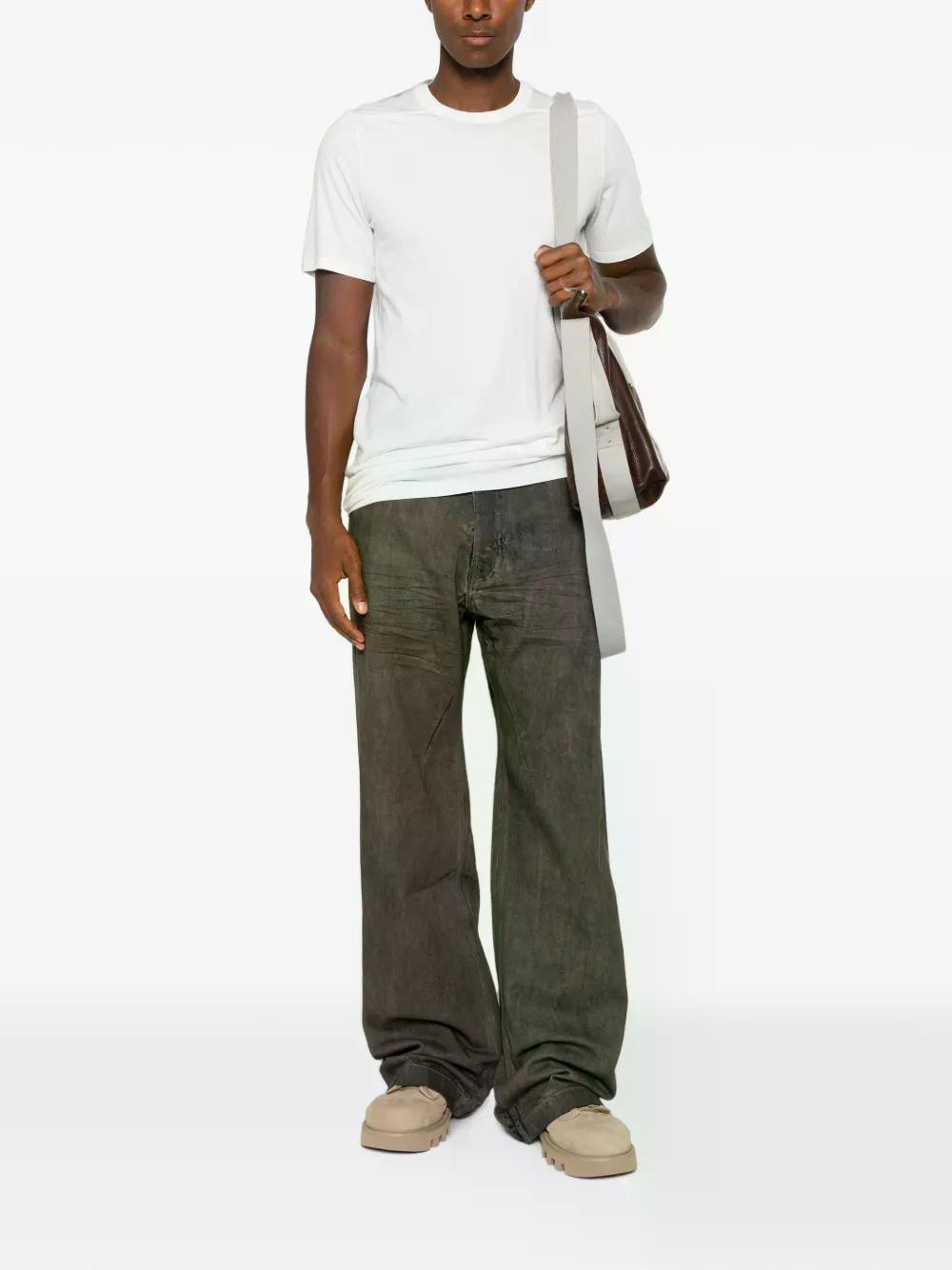 RICK OWENS crew-neck seam-detail t-shirt