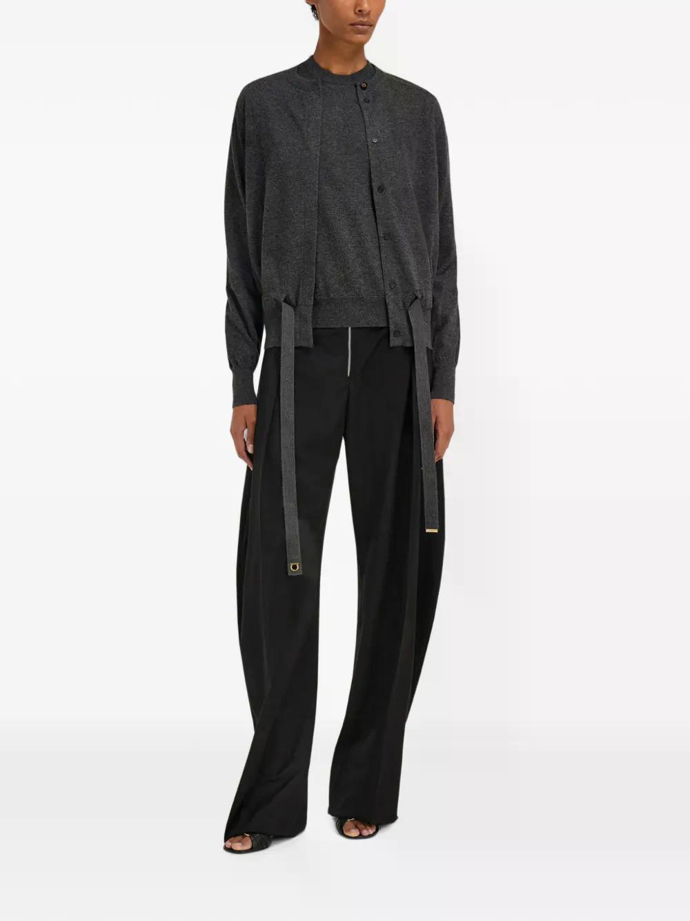 SALVATORE FERRAGAMO Ferragamo Gancini Detail Knit Top