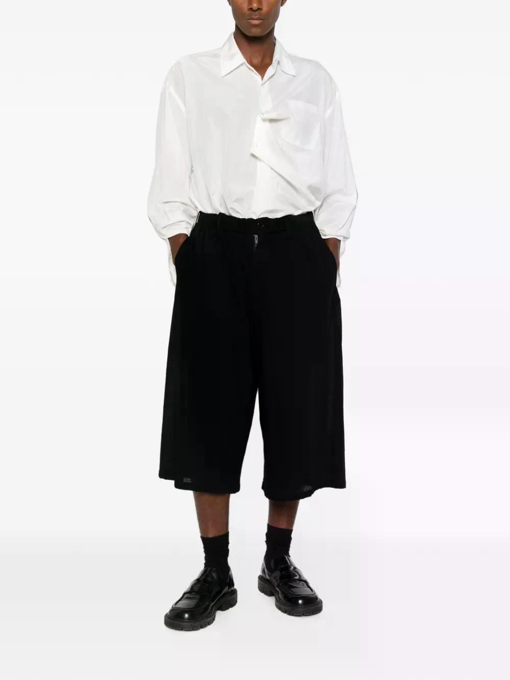 YOHJI YAMAMOTO Yohji Yamamoto Wide Leg Elasticated Waistband Shorts