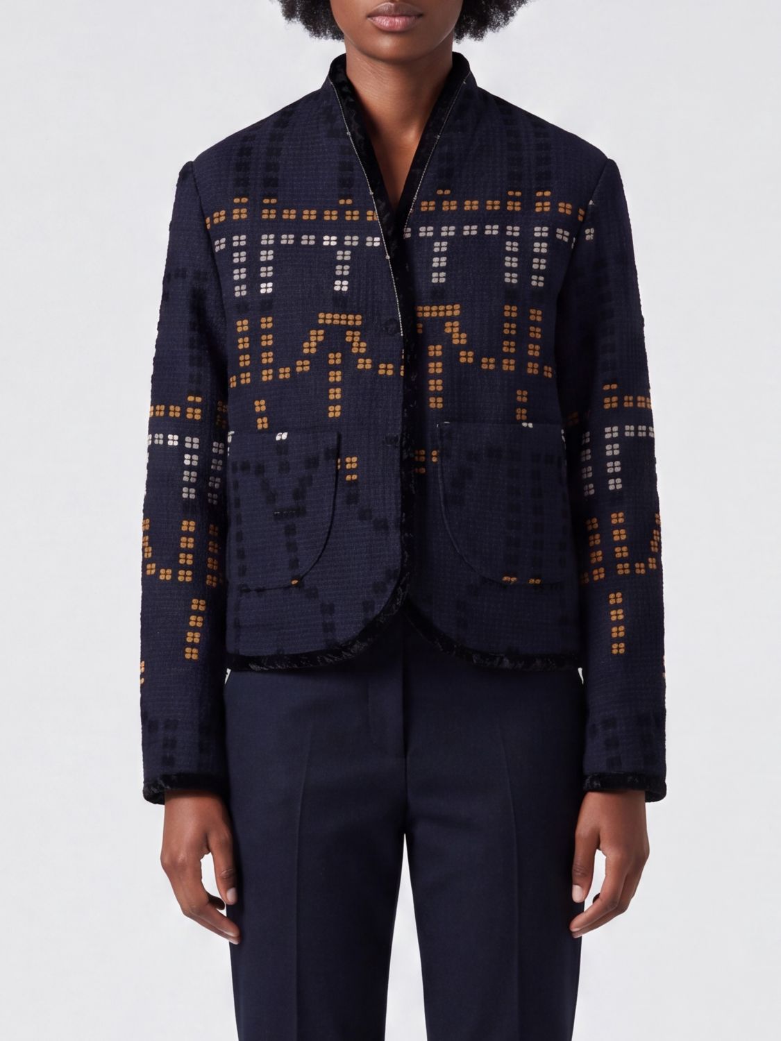 FORTE_FORTE Forte Forte Samarcanda Short Jacquard Jacket