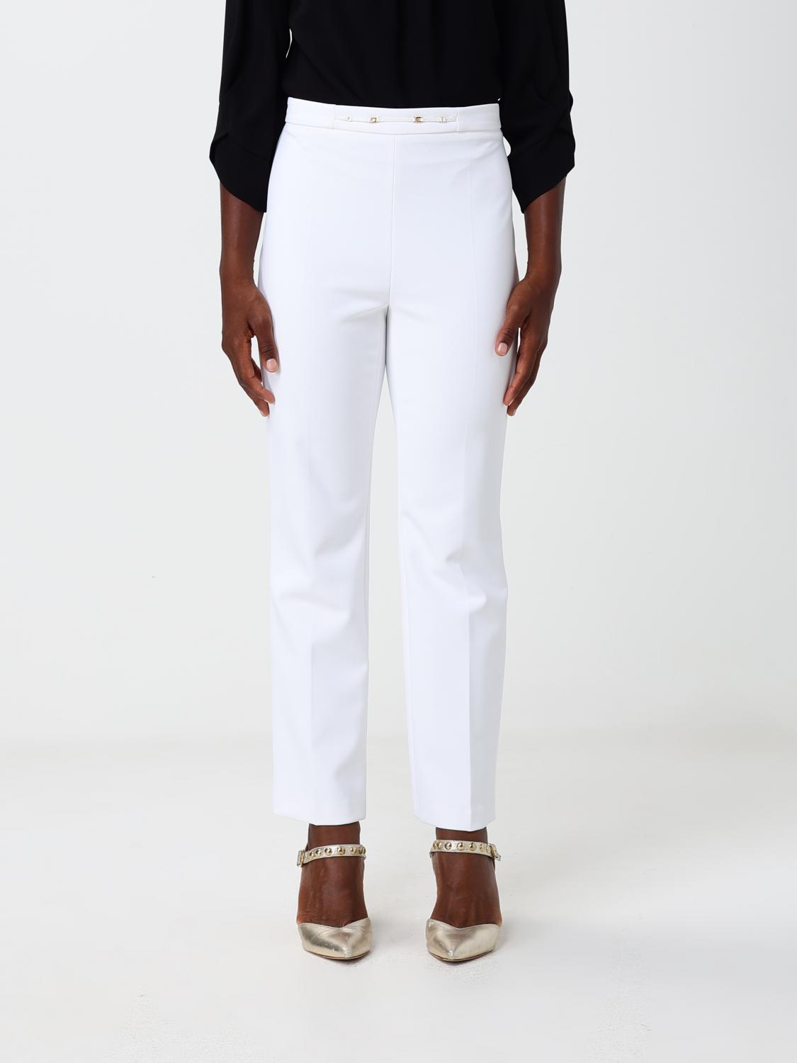 ELISABETTA FRANCHI Elisabetta Franchi Slim-Fit Cropped Crêpe Trousers