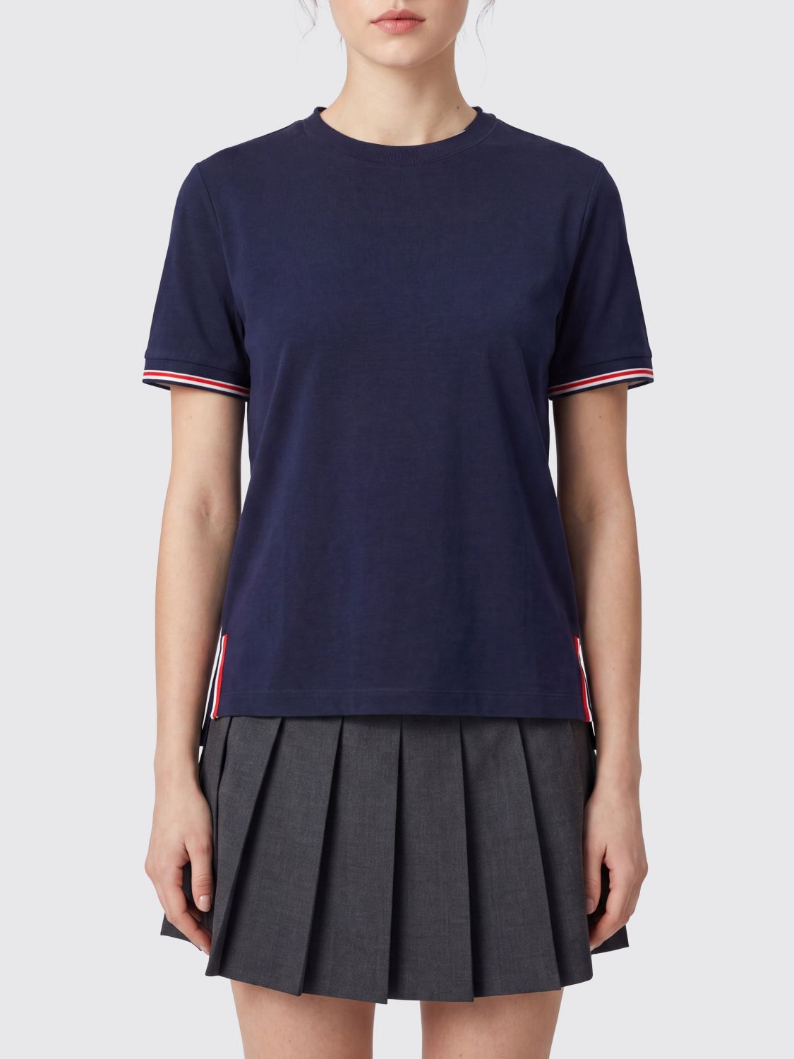 THOM BROWNE Thom Browne 4-Bar Merino Wool T-Shirt