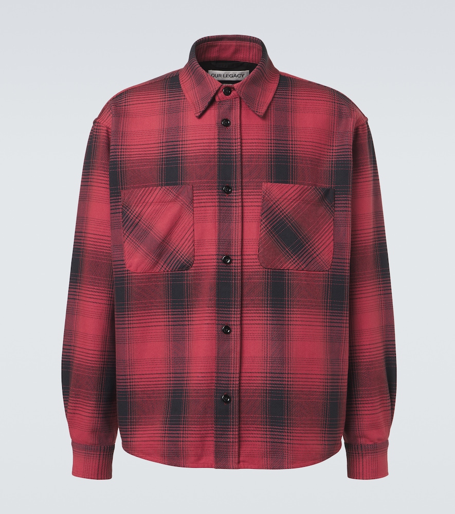 OUR LEGACY checked cotton shirt