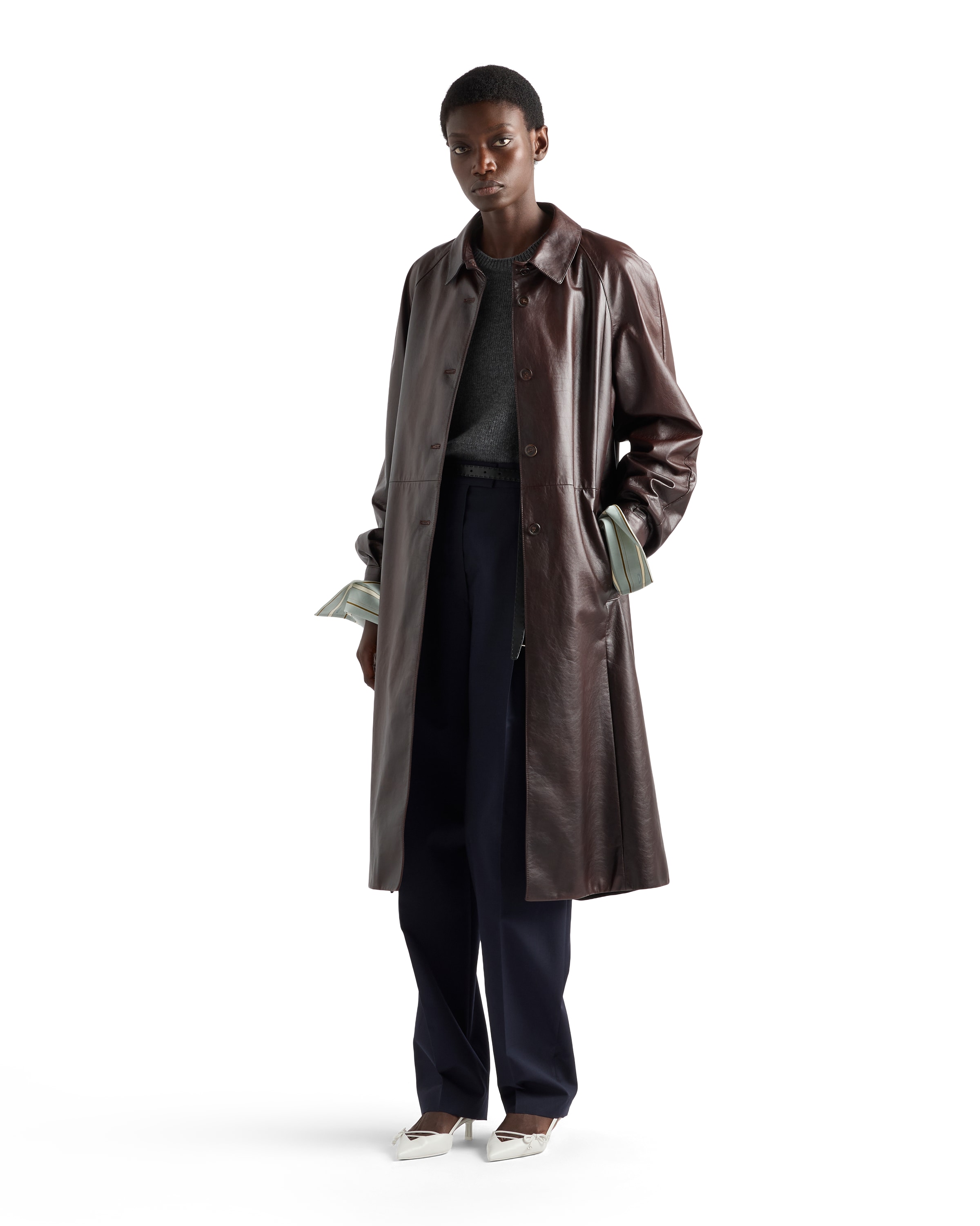 PRADA Prada Leather Coat