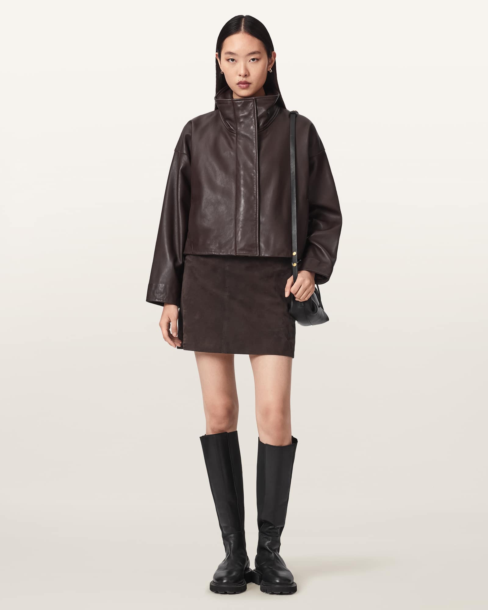 ALLSAINTS AllSaints Renai Suede Mini Skirt